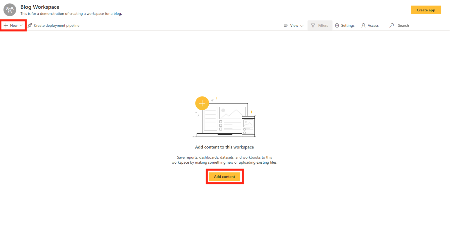 Power BI – Creating a Workspace : :: Welcome To EPM Strategy