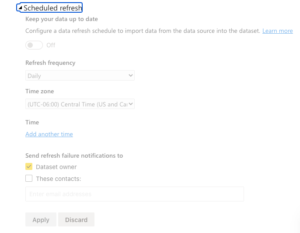 Power BI Scheduling Refresh : :: Welcome To EPM Strategy