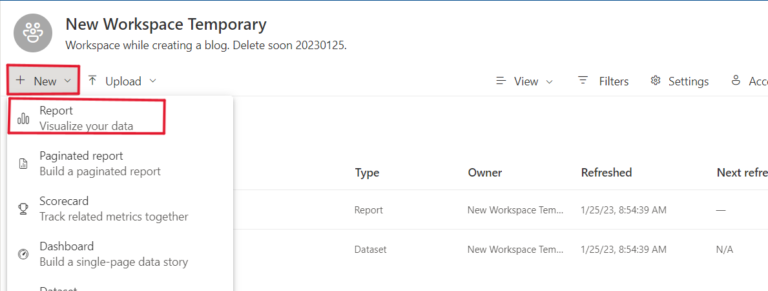 The Differences Between Creating a Report on Power BI Service VS. Desktop : :: Welcome To EPM ...