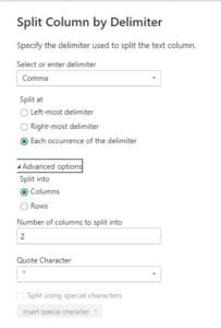 Power BI – Split Column : :: Welcome To EPM Strategy
