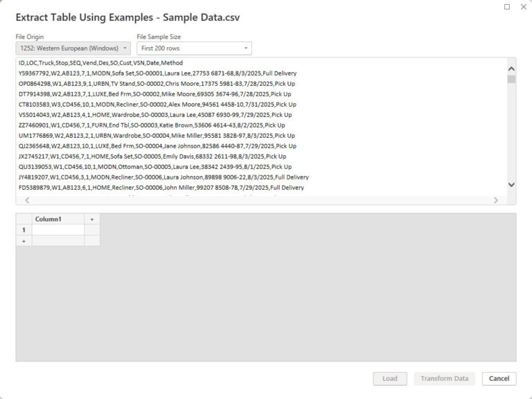 Power BI – Extract Tables Using Examples : :: Welcome To EPM Strategy