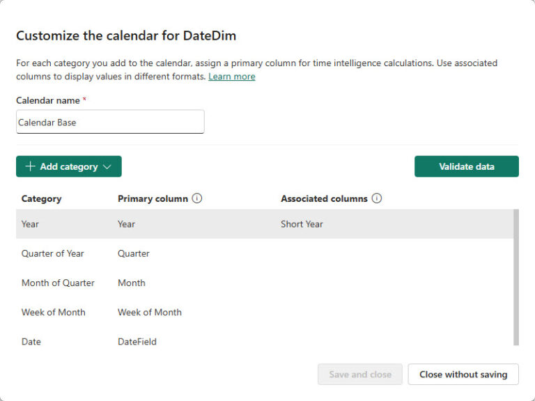 Power BI – Calendar Based Time Intelligence : :: Welcome To EPM Strategy